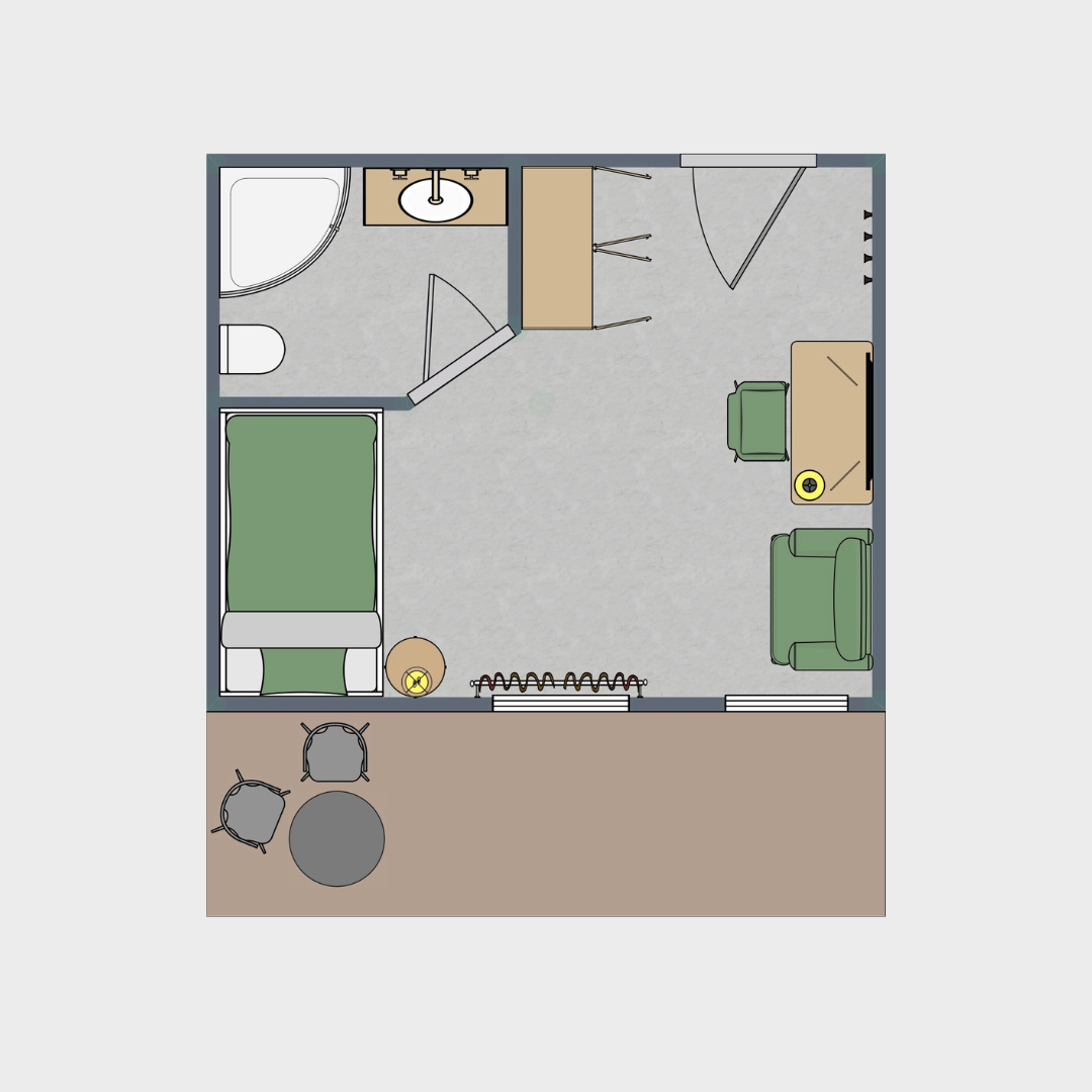 Zimmer: Komfortabler Aufenthalt im Schulerhof - Einzelzimmer Zimmer